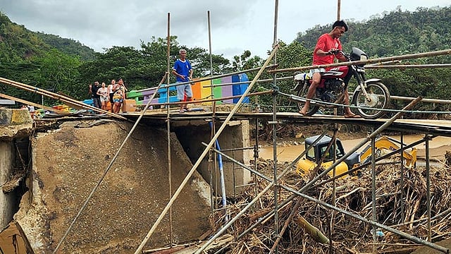 Collapsed Bridge Isolates Cebu City’s Lusaran,Delays Typhoon