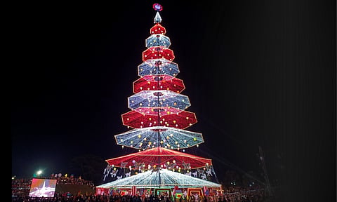 Tagum Lights 231-Foot Tallest Christmas Tree in Philippines