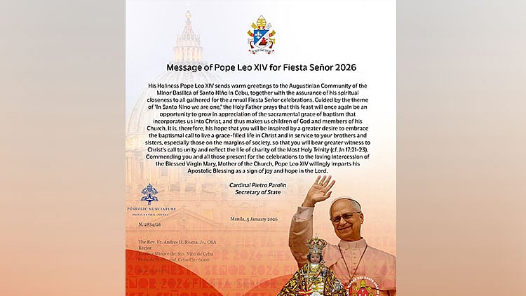 Pope to Sto. Niño devotees: Serve the marginalized