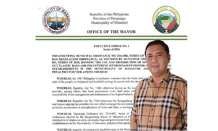 Masantol LGU bans plastic, styrofoam