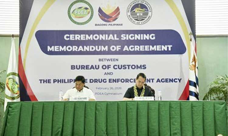 PDEA, BOC forge pact vs. drug smuggling