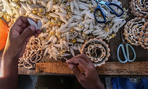 Transforming Seashells into Art on Olanggo Island