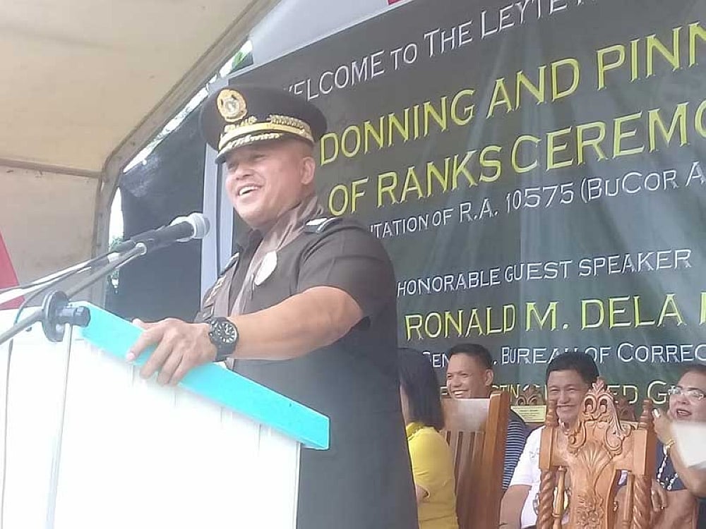 Ronald dela Rosa leads promotional program of 131 Leyte jail officers