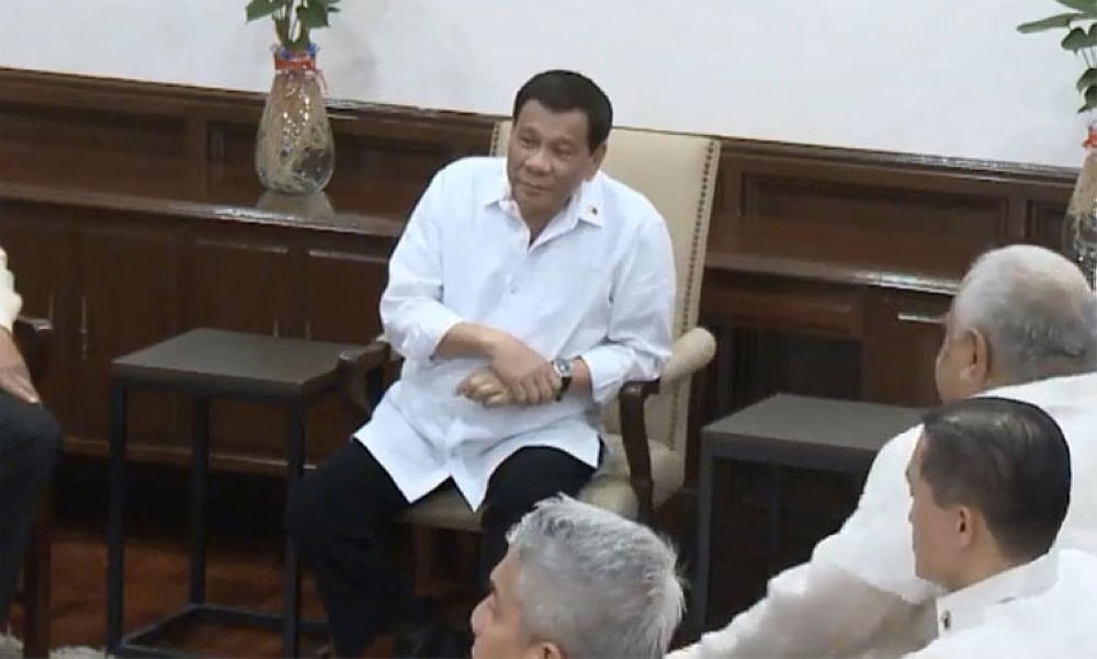 President Rodrigo Duterte arrives at Batasan Complex for Sona