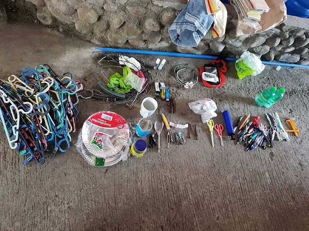 Nuisance items seized in greyhound