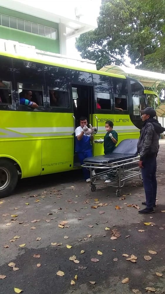 Woman gives birth inside bus