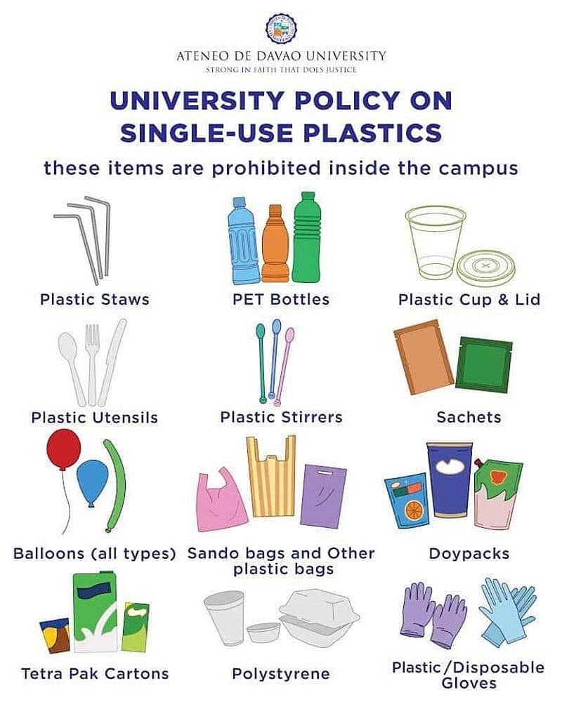 Ateneo's single-use plastics policy implemented October 19