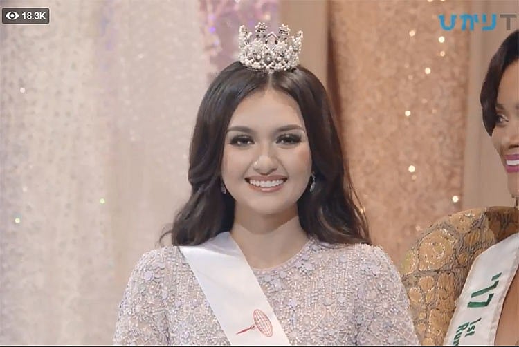 Maria Ahtisa Manalo wins 1st runner-up in Miss International 2018
