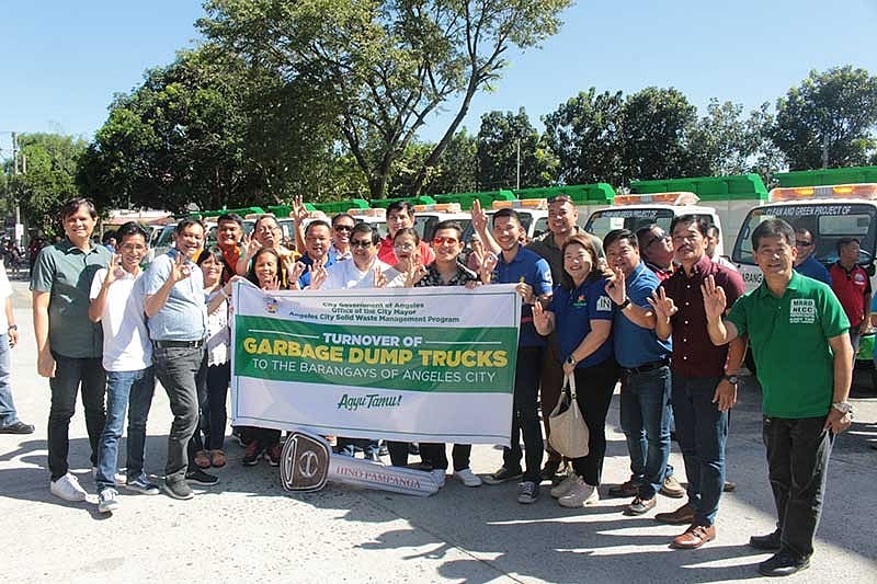 New garbage trucks turned over to Angeles villages
