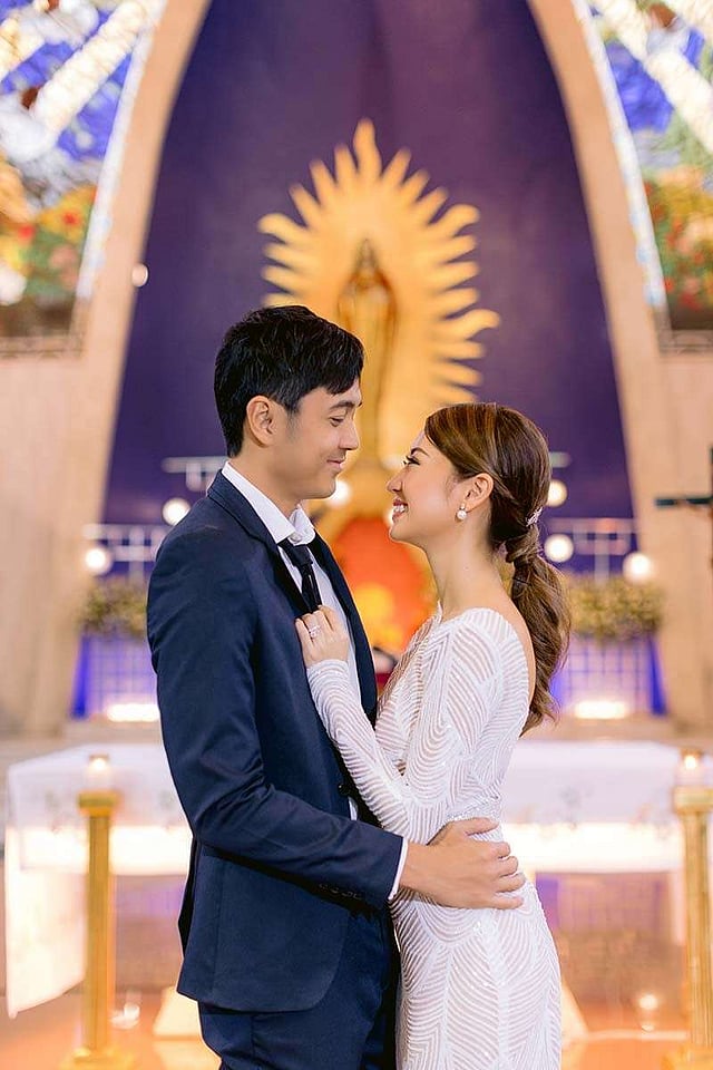 First look: Exclusive Kryz Uy, Slater Young photos from intimate church ...