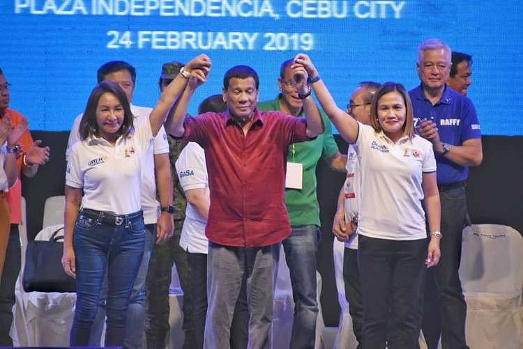 Rodrigo Duterte endorses PDP-Laban allies in Cebu