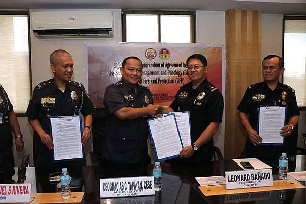 BJMP, BFP sign deal to ensure jails' fire resiliency
