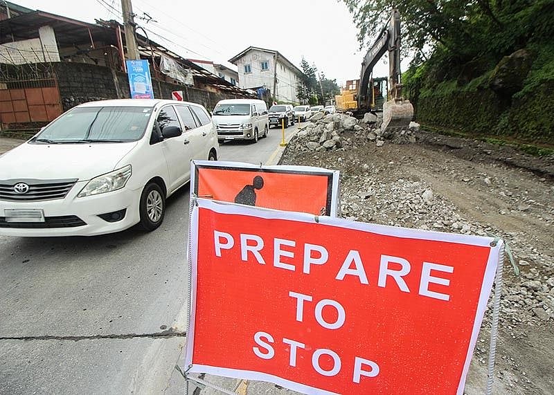 Reblocking at Marcos Highway