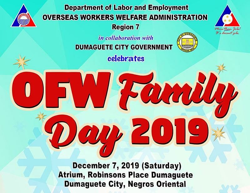 Owwa-Central Visayas to celebrate OFW Family Day in Dumaguete