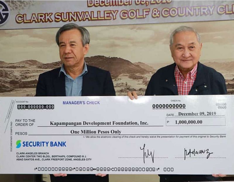 Donggwang Clark Corporation donates P1M to help Filipino veterans