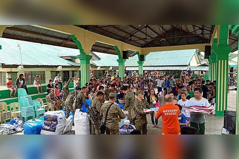 Cebu-based 53rd Engineer Brigade helps Taal Volcano evacuees in Batangas