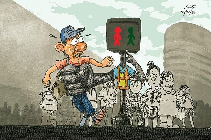 Editorial: Going after jaywalkers