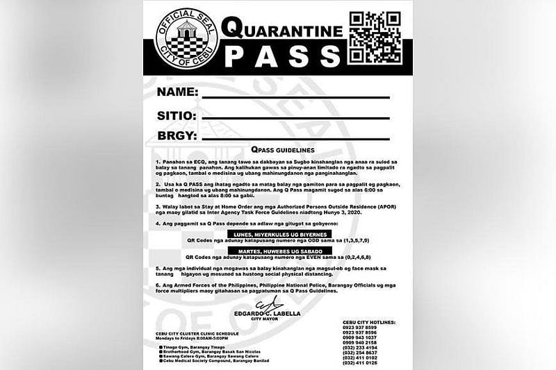 EXPLAINER: DILG says no need for quarantine pass under GCQ; Cebu City ...