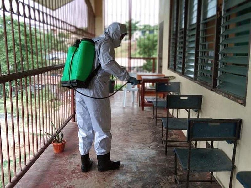 Mandaue City almost done disinfecting public schools used as isolation ...