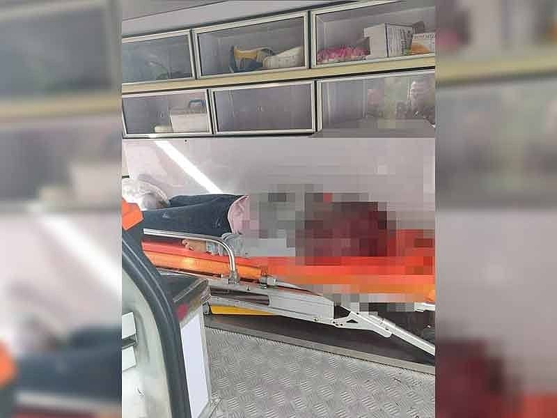 Ulo naputol sa puthaw sa kilid sa Elf truck