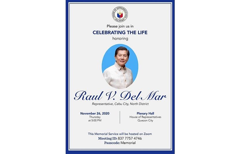 House holds service for Representative del Mar
