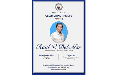 House holds service for Representative del Mar