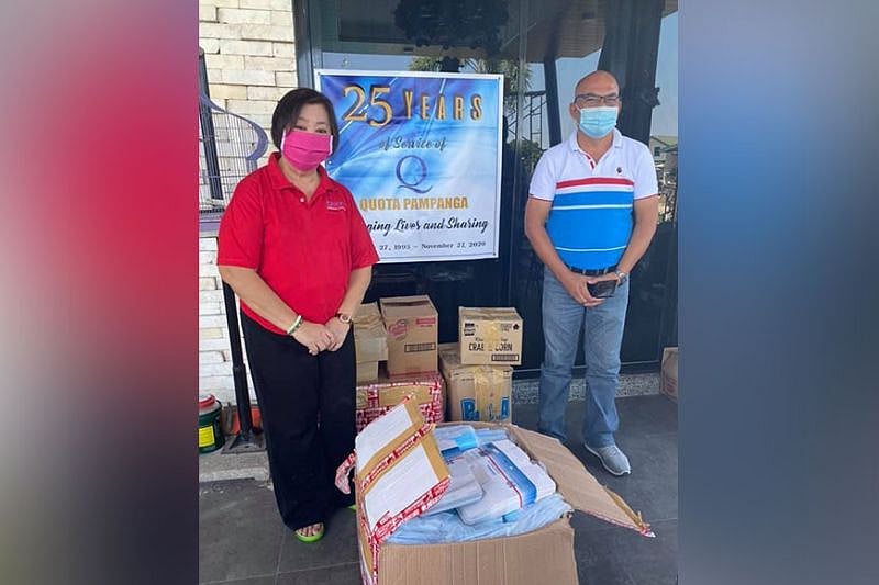 QI Pampanga donates face shields, face masks on 25th anniversary