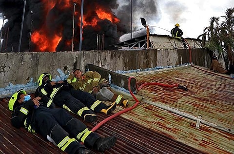 Hours-long fire hits paint factory in Mandaue City