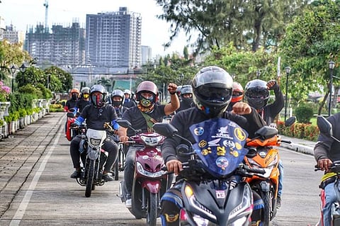 1,500 habal-habal drivers hold unity ride, noise barrage