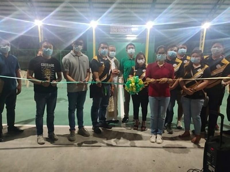 Maligaya Village gets new covered court