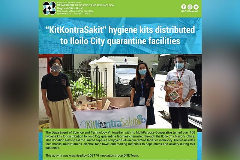 100 hygiene kits given to patients