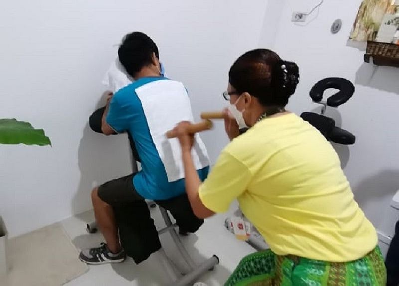 Use of bamboo, coconut shells in massage introduced