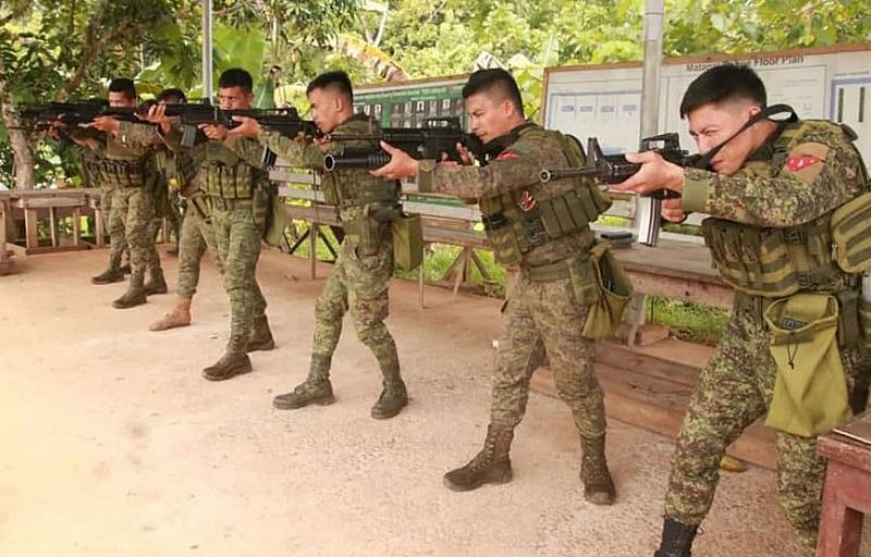 53 Infantry Battalion undergoes gun training, reveille exercise