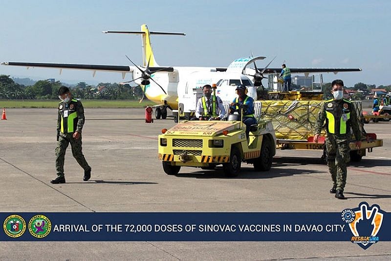Over 123,000 doses of Pfizer, Sinovac vaccines arrive
