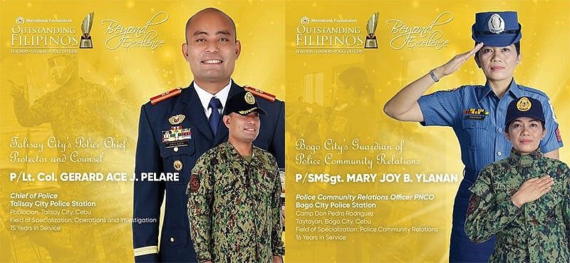 2 Cebu model cops among 2021 outstanding Filipinos