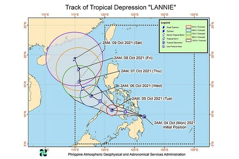 Tropical depression 'Lannie' places Cebu under signal no. 1