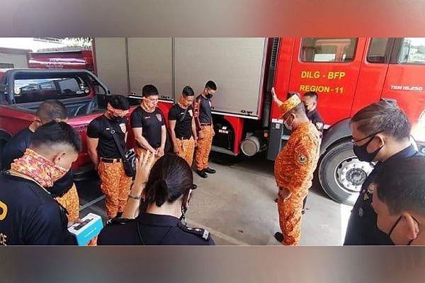 BFP-Davao, RDRRMC mopadala'g mga personahe padung Caraga