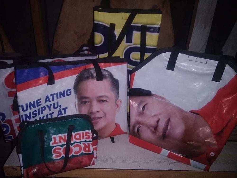 Campaign materials upcycled