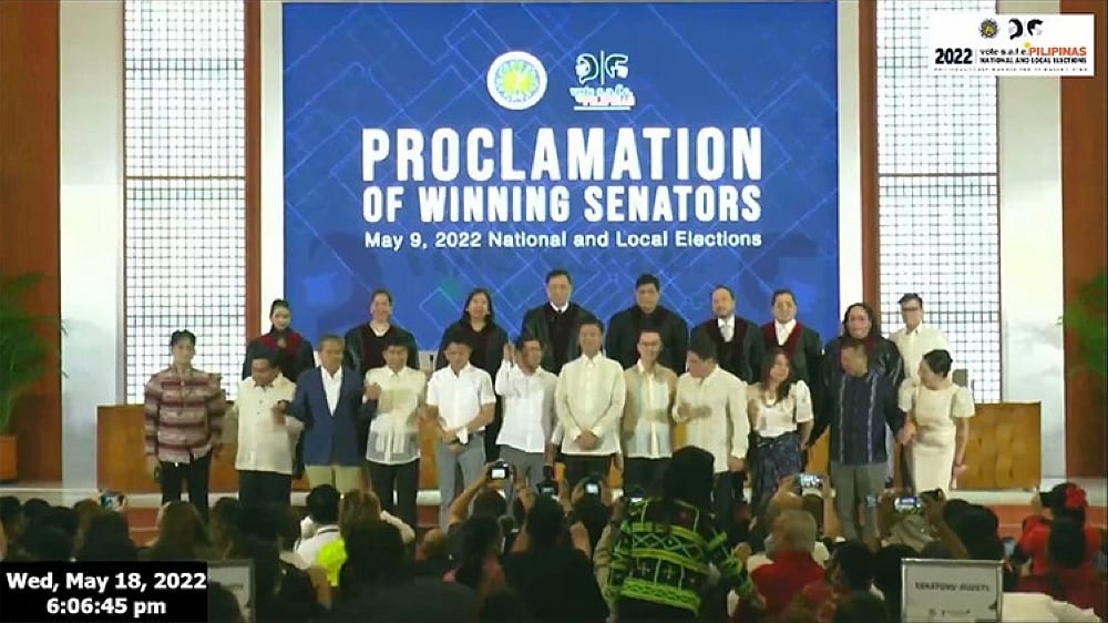 Philippine newly elected senators proclaimed