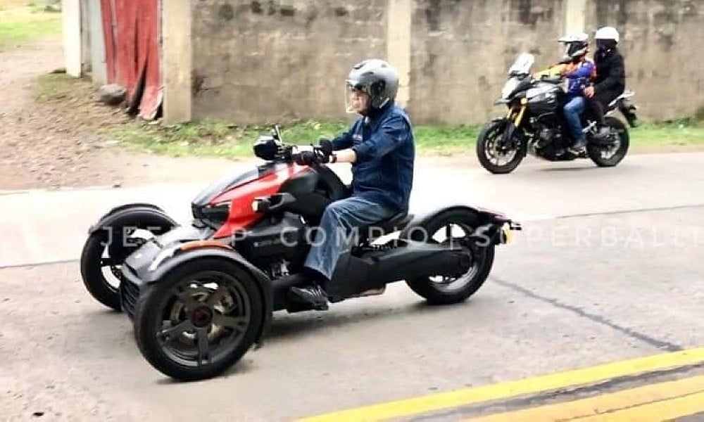 PRRD drives around Digos on his motorcycle