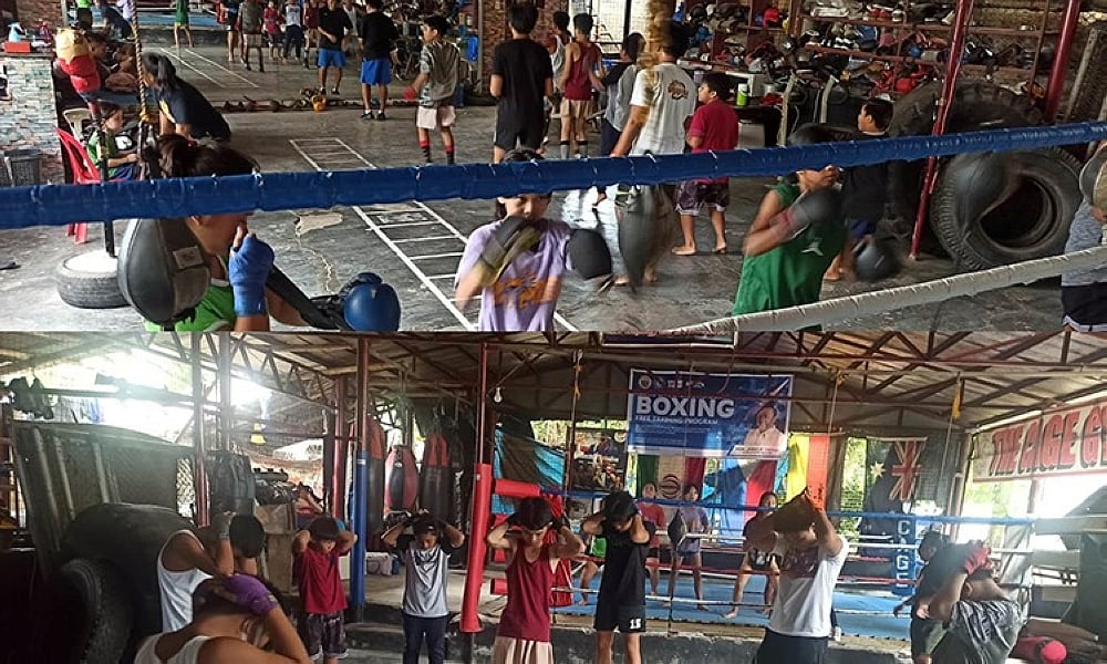Kids train at Iloilo City Sports Academy