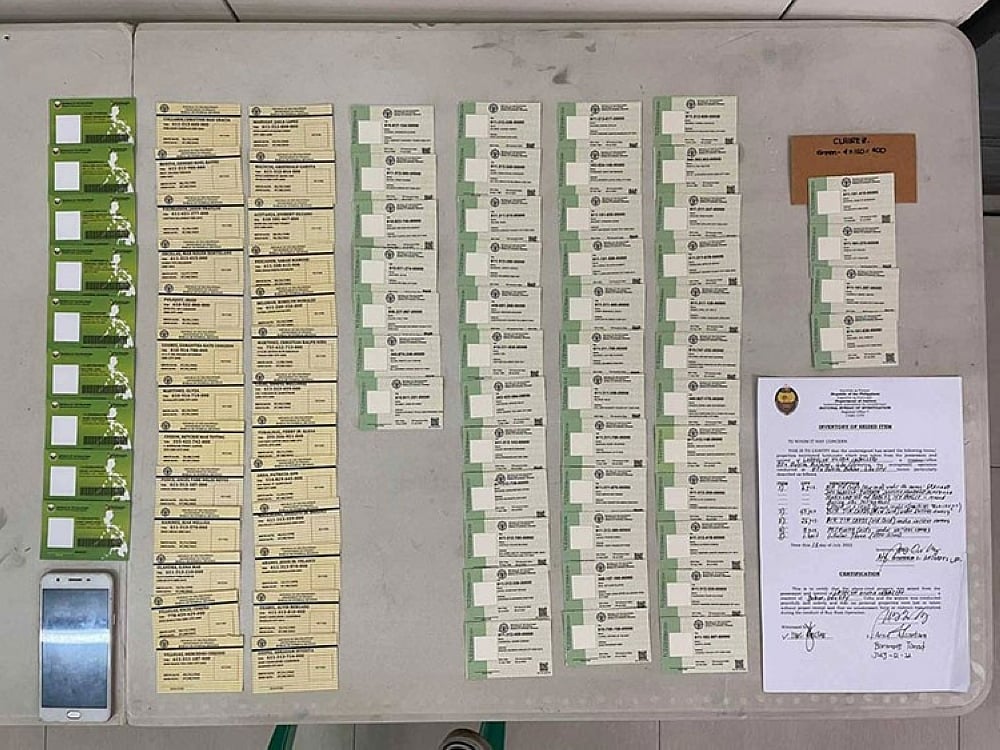 NBI 7 nabs woman for selling 'fake' TIN cards, gov't IDs