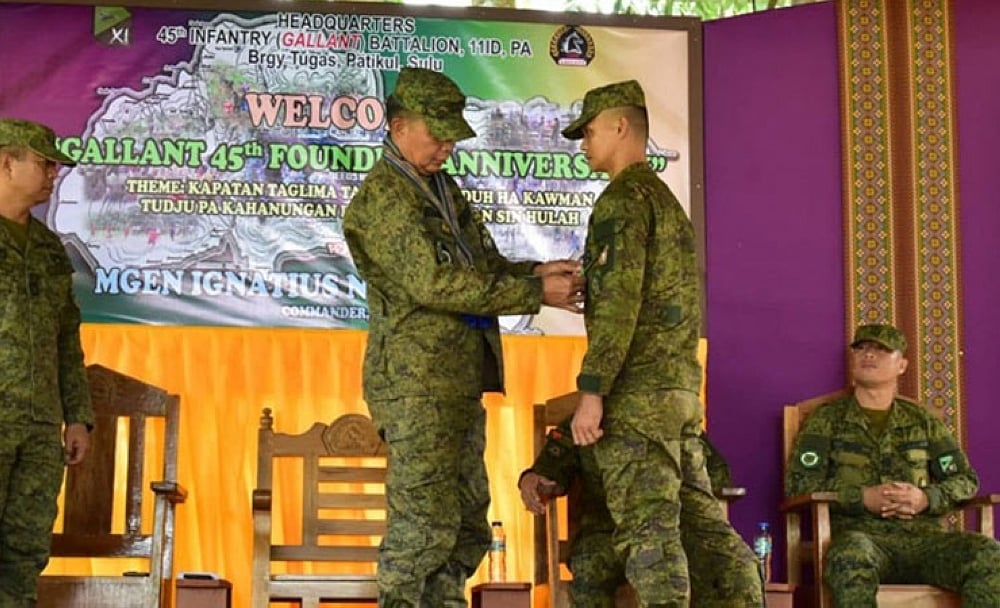 ‘Gallant’ Battalion celebrates 45th anniversary