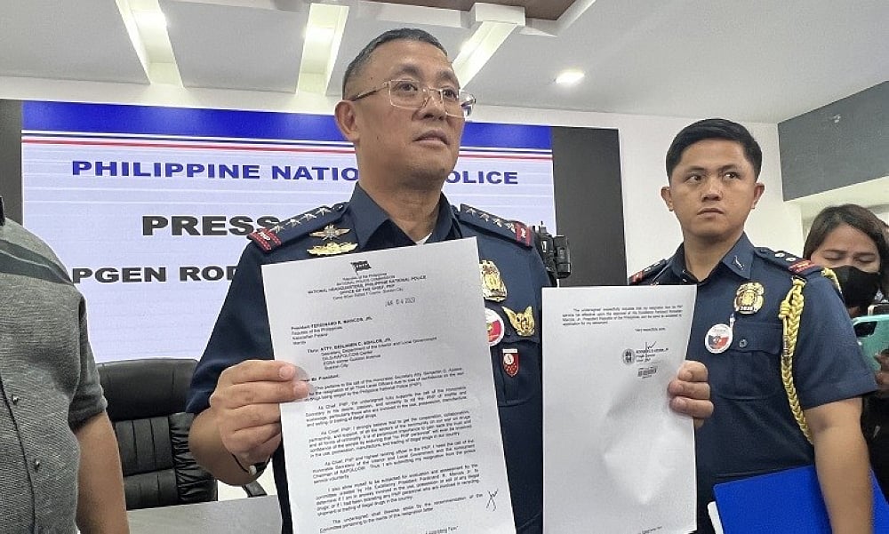 PNP command group submits courtesy resignation