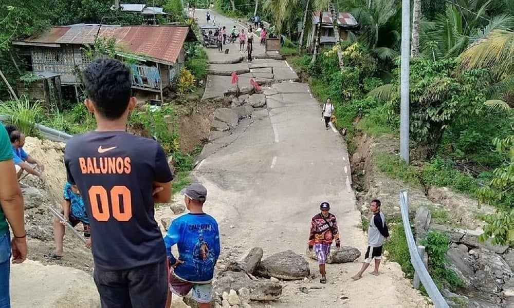 Road closure remains along Malabog-Paquibato Road