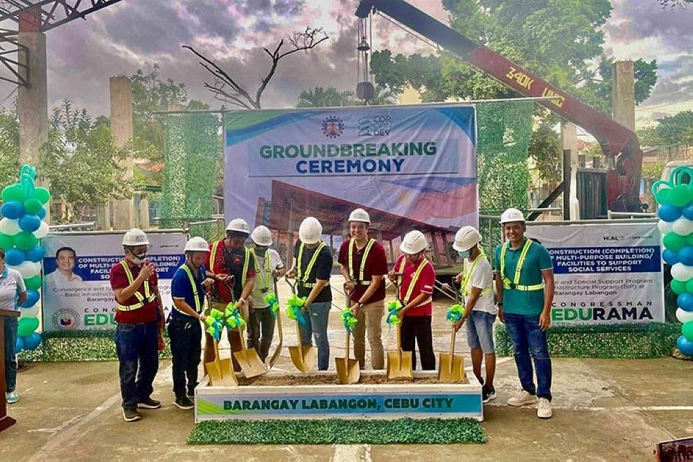 Edu Rama breaks ground on Labangon's anticipated multi-purpose building