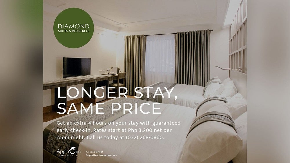 Diamond Suites & Residences offers longer stays for the same rates