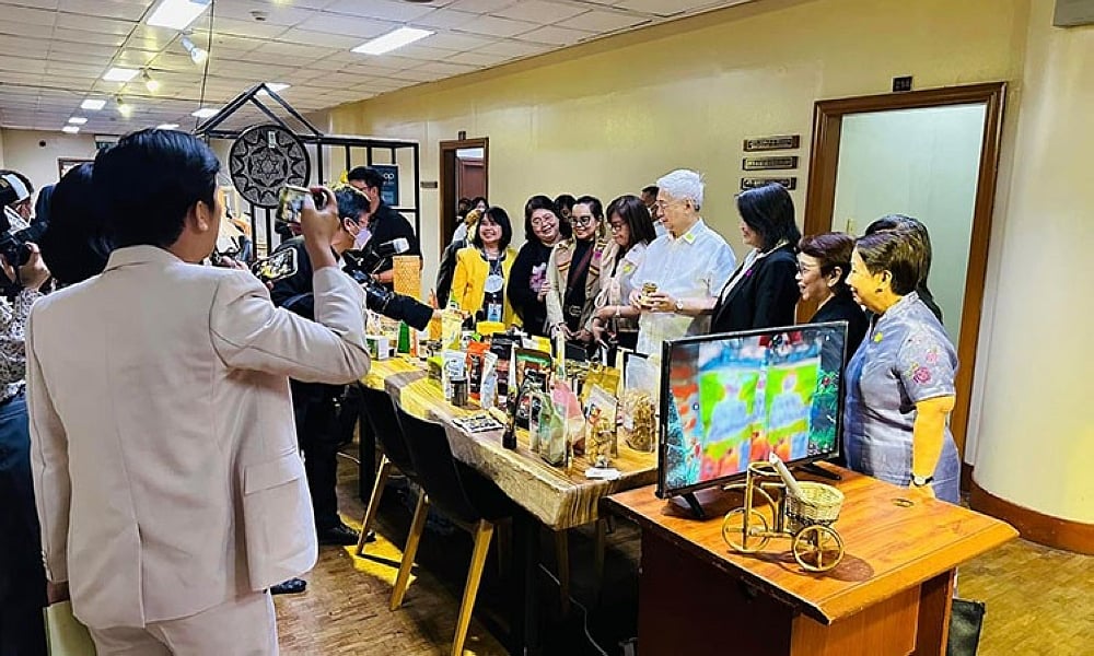 Musa Fabric at the Senate's Otop booth