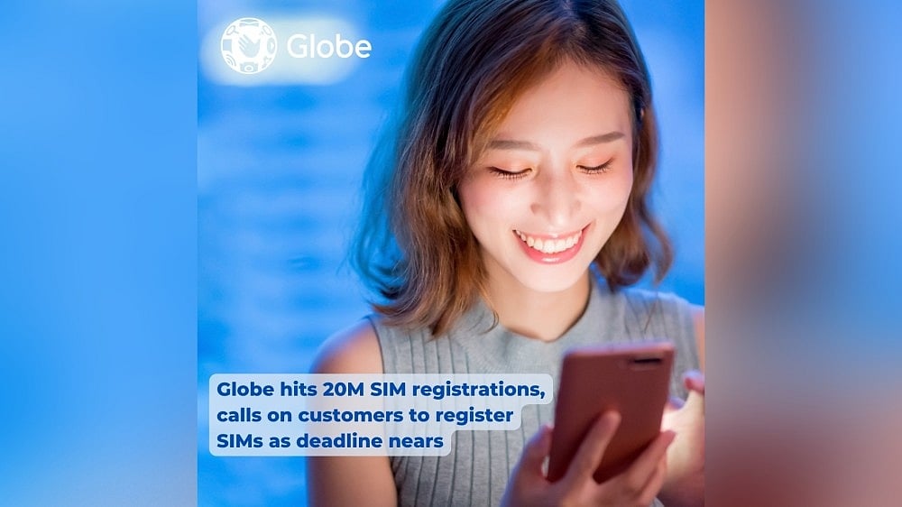 Globe hits 20 million SIM registrations, calls on customers to register ...