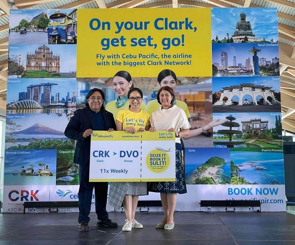CEB resumes Clark-Davao route